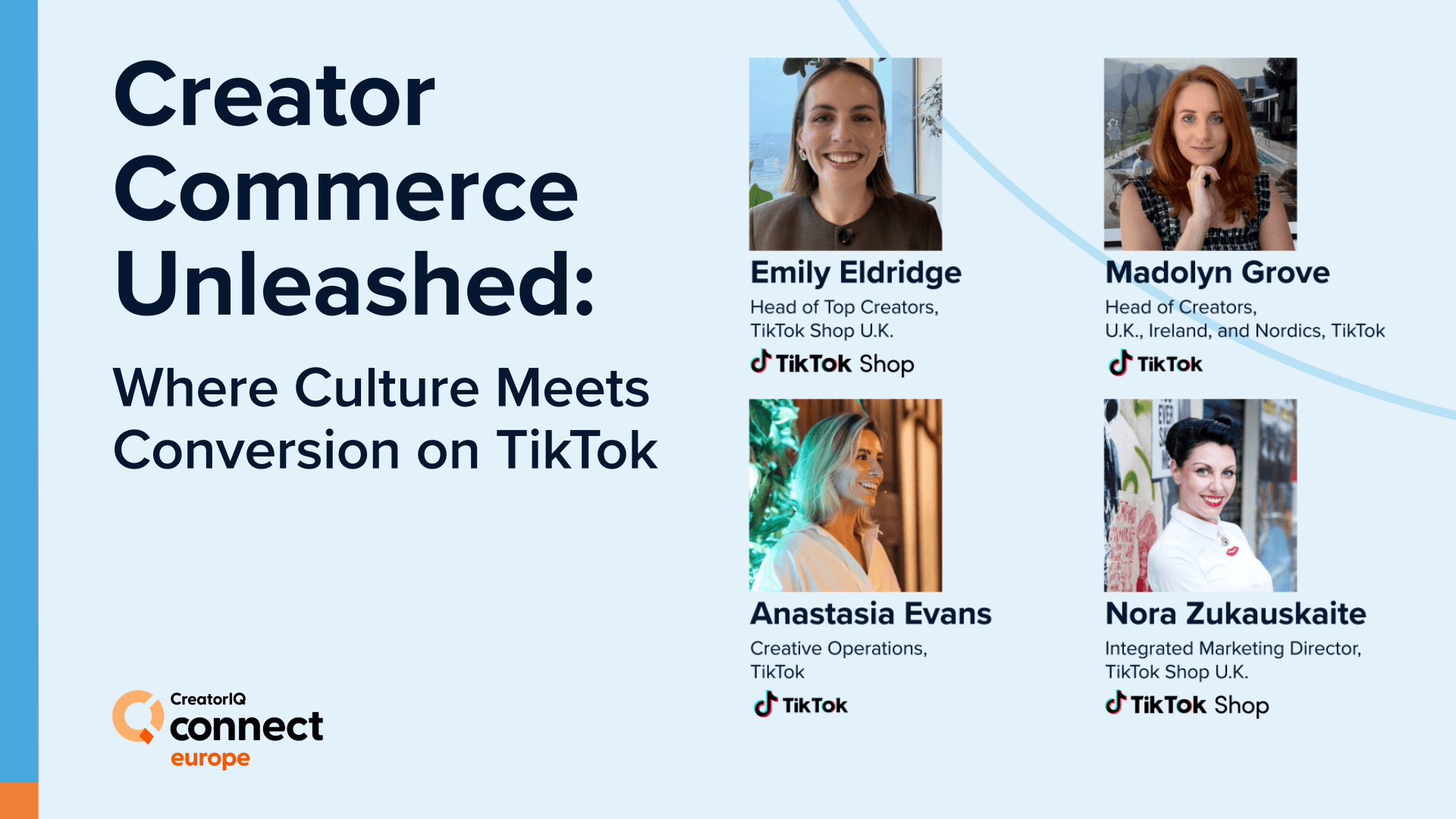 CreatorIQ Connect Europe 2025 Replay: Creator Commerce Unleashed: Where Culture Meets Conversion ...